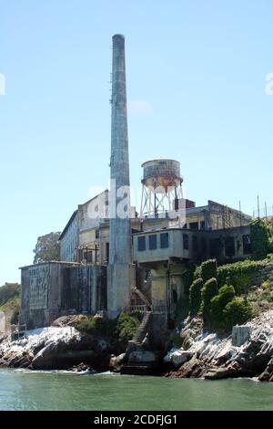 Power house, Alcatraz Island prison in San Francisco Bay Stock Photo ...