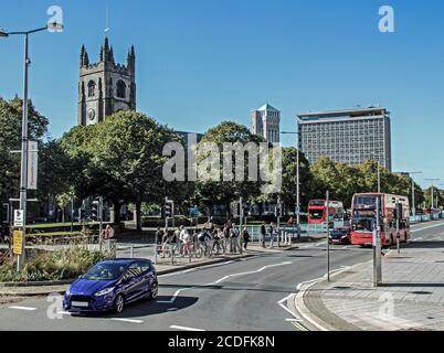Royal Parade Plymouth city centre Devon England UK Stock Photo - Alamy