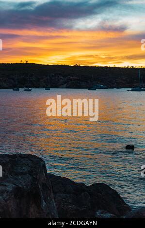 Mesmerizing view of an adorable sunset over a sea Stock Photo - Alamy