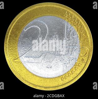 2 euro coin, obverse and reverse Stock Photo - Alamy