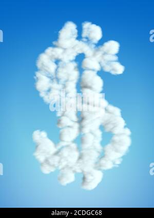 Dollar and cloud Stock Photo - Alamy