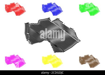 Tongi City (Peoples Republic of Bangladesh, Dhaka Division) map vector ...