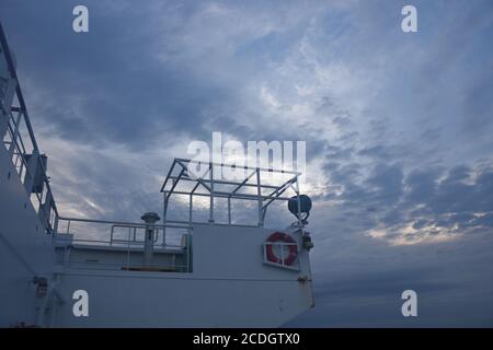 Bridge wing of navigation /bridge deck on cruise ship Stock Photo - Alamy