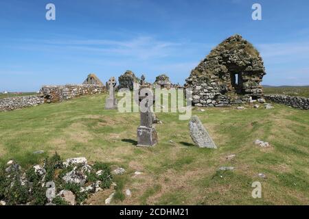 The ruins of Teampull Mor remarkable collection of churches and chapels ...