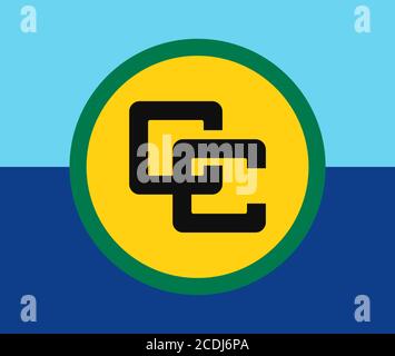Caribbean Community CARICOM logo Stock Photo - Alamy