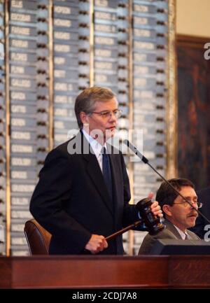 House Speaker Tom Craddick, R-Midland, is shown on the dais in the ...