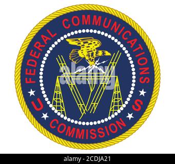 Federal Communications Commission icon logo sign Stock Photo - Alamy
