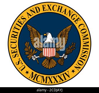 SEC securities and exchange commission symbol. Concept words SEC securities and exchange ...