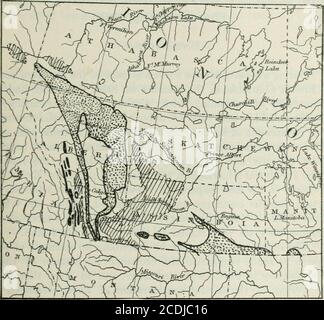 Map of Manitoba, Saskatchewan and Alberta : showing the number of ...