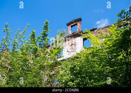 Schlobitten Palace ruined of Dohna family from XVI to 1945 in Slobity ...