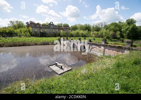 Schlobitten Palace ruined of Dohna family from XVI to 1945 in Slobity ...