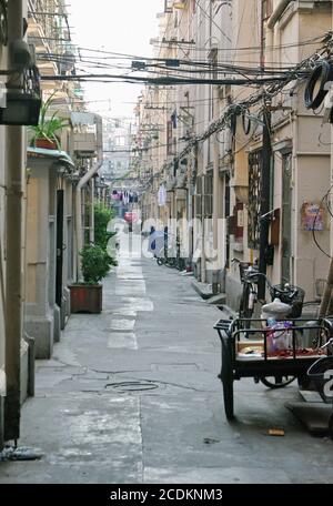 residential alley in shanghai old town china Stock Photo - Alamy