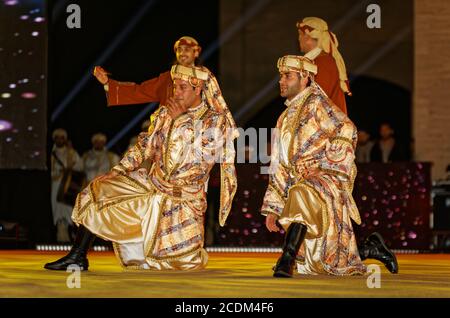 Traditional Jordanian folklore dance (Dabke) in Katara cultural village ...