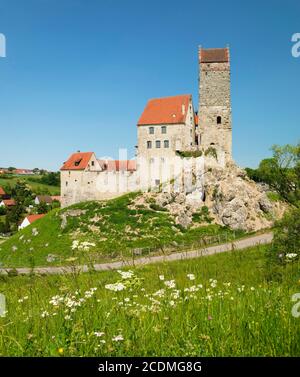 Baden, Wuerttemberg, Swabian Alb, near Neuffen View from Hohenneuffen ...
