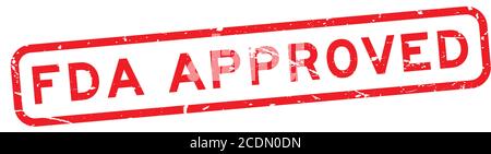 FDA not approved. The white seal and red imprint Stock Photo - Alamy