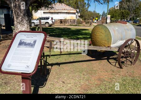 World War One era Furphy Watercart on display in Tambo Queensland ...