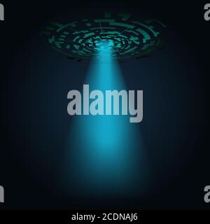 Abstract shining geometric vector background. Concept business or ...