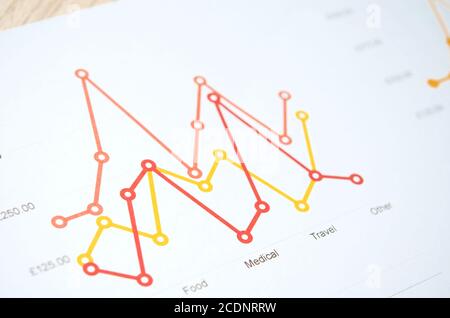 Business Line graph Stock Photo - Alamy