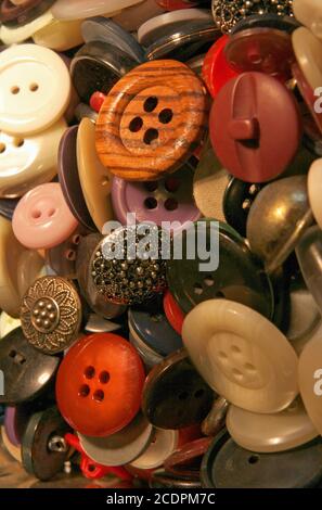 Variety of buttons of different shapes and colors Stock Photo - Alamy