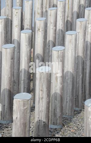 Rod pyramid near Dreieich Stock Photo - Alamy