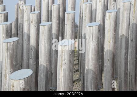 Rod pyramid near Dreieich Stock Photo - Alamy