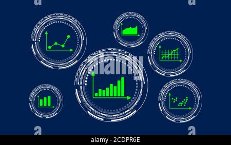Illustration of a graphical analysis concept Stock Photo - Alamy