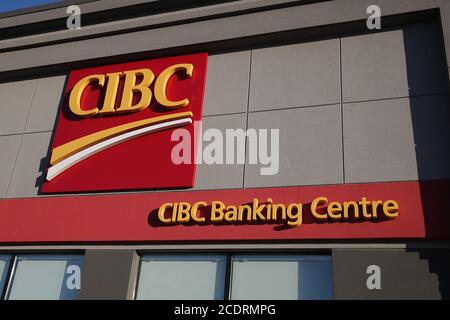 CIBC bank Sign. London Ontario Canada. Luke Durda/Alamy Stock Photo - Alamy