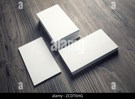 Piles of blank business cards Stock Photo - Alamy