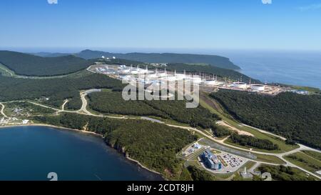 modern seaport on a sunny day Stock Photo - Alamy