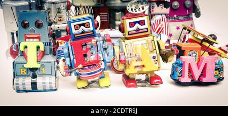 a team of robots Stock Photo - Alamy