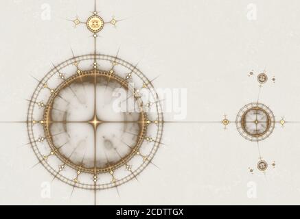 Old map navigation chart with sailing ship Stock Photo - Alamy