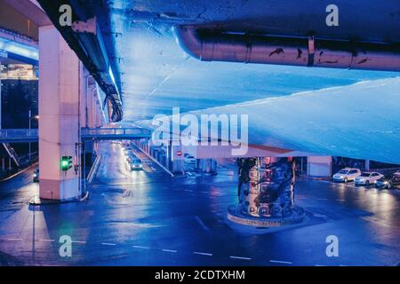 Yan'an elevated road flyover interchange Stock Photo - Alamy