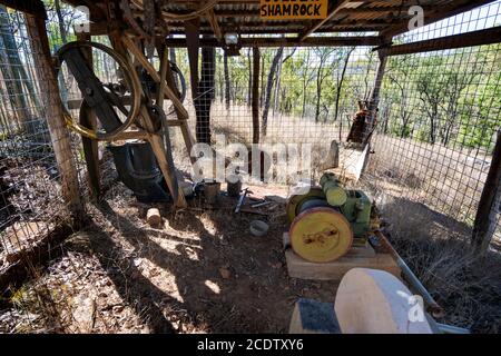 Remnants of the Shamrock Gold Mine at Cania Gorge National Park ...