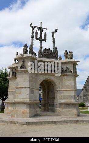 France Finistere Pleyben the calvary in the Parish close (enclos ...