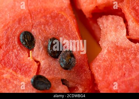 ripe watermelon flesh closeup macro texture background Stock Photo - Alamy