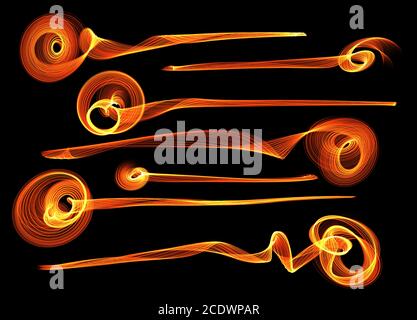 Image of smoke and fire with copy space. Smoke, fire, danger ...