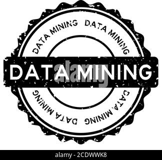 data mining stamp. data mining sign. round grunge label Stock Vector ...