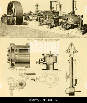 Corliss' Steam Engine from Appleton's dictionary of machines, mechanics ...