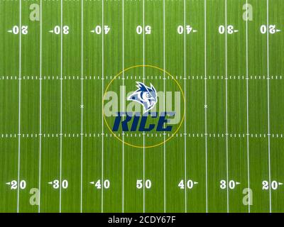 Rice Stadium at the campus of Rice University in Houston Texas Stock ...