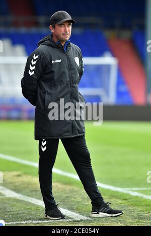 Oldham Athletic's Harry Kewell (Head Coach) in action during the Pre ...
