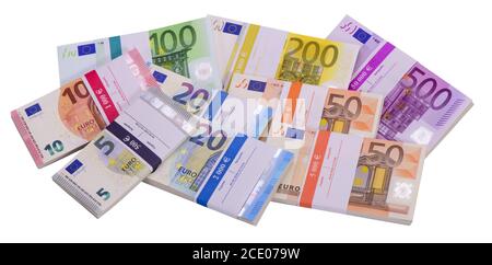 heap of banknotes of Euo currency Stock Photo - Alamy