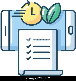 Paperless statements icon Stock Vector Image & Art - Alamy