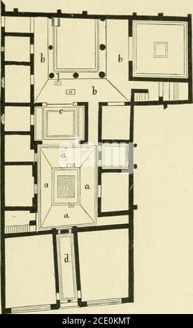 Tuscan atrium in the house of the tragic poet (casa del poeta tragico ...