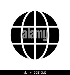 WWW world wide web site symbol, Internet icon, website address globe ...