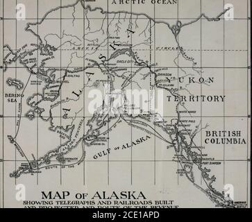 Map showing the telegraph lines in operation, under contract, and ...