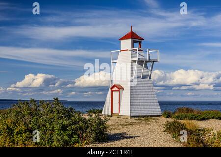 Gull Harbour Lighthouse on Hecla Island, Manitoba, Canada Stock Photo ...