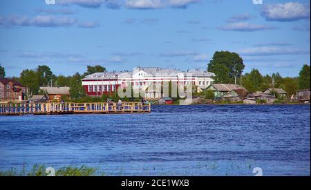 View of Onega river, Kargopol, Arkhangelsk Region, north Russia Stock ...