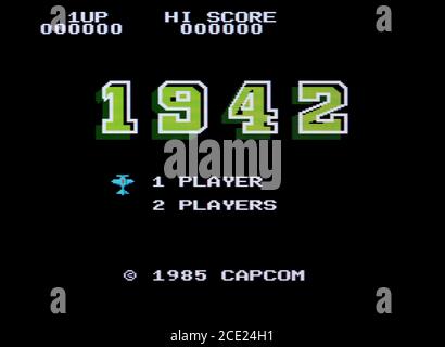 1942 - Nintendo Entertainment System - NES Videogame - Editorial use ...