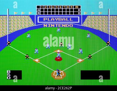 Baseball - Nintendo Entertainment System - NES Videogame - Editorial ...