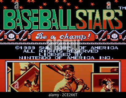 Baseball Stars - Nintendo Entertainment System - NES Videogame ...